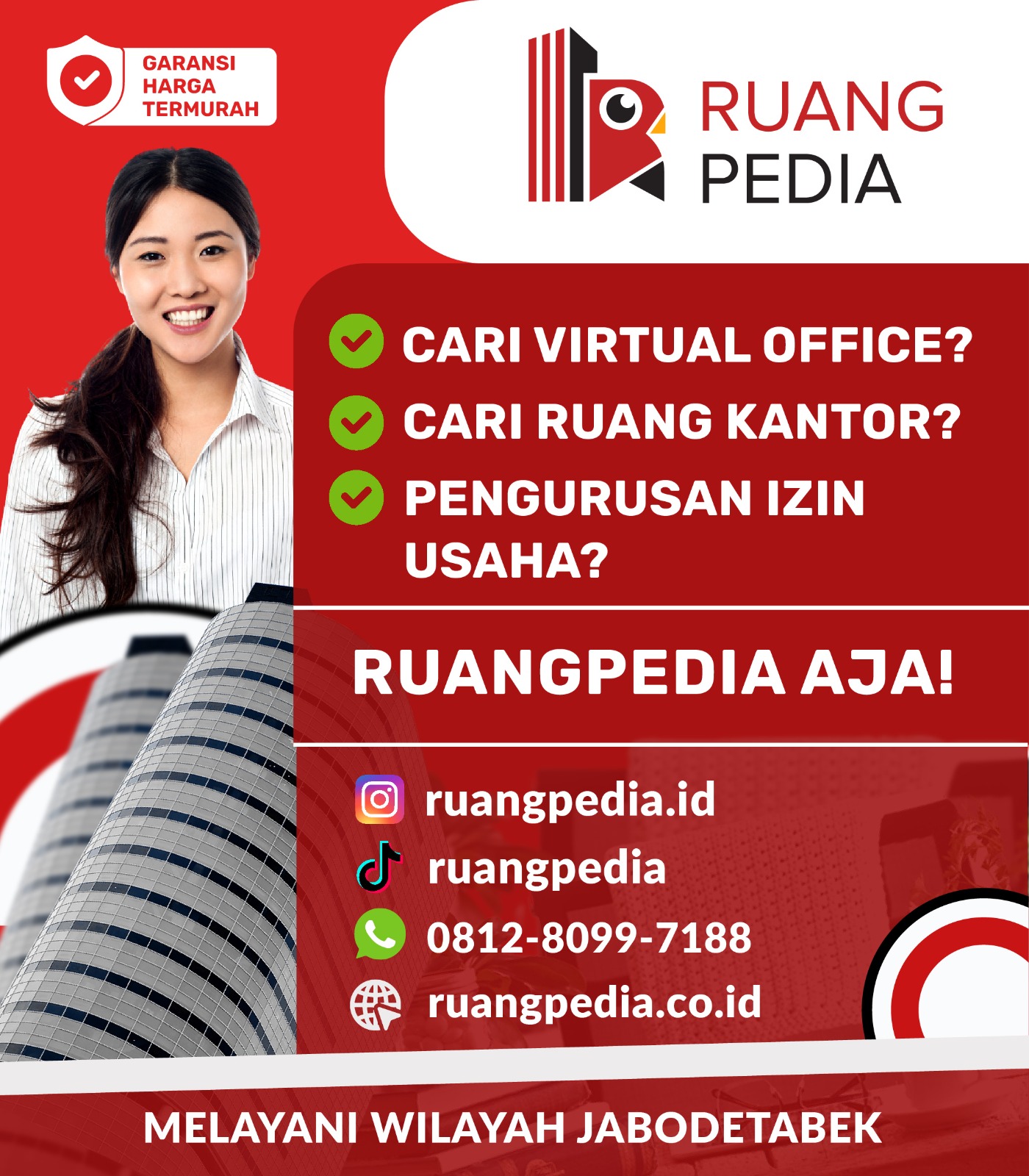 Login - RUANGPEDIA - Platform Sewa Virtual Office